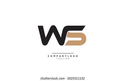 Alphabet Letters Initials Monogram Logo Ws Stock Vector (Royalty Free ...