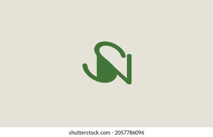 Alphabet Letters Initials Monogram Logo Sn Stock Vector (Royalty Free ...