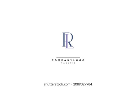 Alphabet Letters Initials Monogram Logo Lr Stock Vector (Royalty Free ...