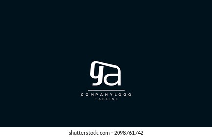 Alphabet Letters Initials Monogram Logo Ya Stock Vector (Royalty Free ...