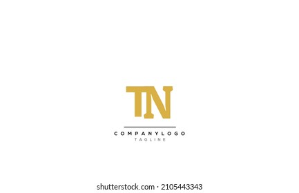 Alphabet Letters Initials Monogram Logo Tn Stock Vector (Royalty Free ...