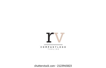 Alphabet Letters Initials Monogram Logo Rv Stock Vector (Royalty Free ...