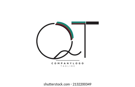 Alphabet Letters Initials Monogram Logo Qt Stock Vector (Royalty Free ...