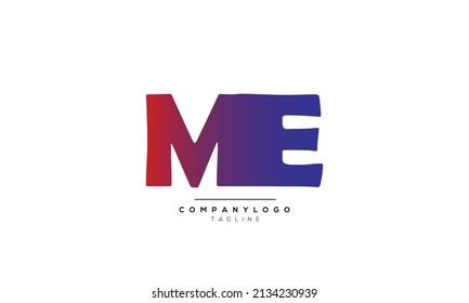 Alphabet Letters Initials Monogram Logo Me Stock Vector (Royalty Free ...
