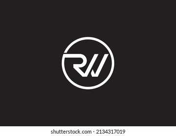 Alphabet Letters Initials Monogram Logo Rw Stock Vector (Royalty Free ...