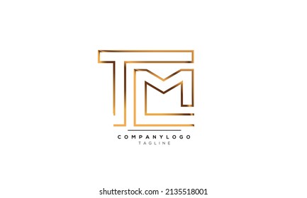 Alphabet Letters Initials Monogram Logo Tm Stock Vector (Royalty Free ...