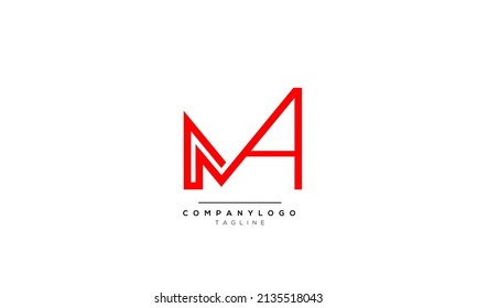 Alphabet Letters Initials Monogram Logo Ma Stock Vector (Royalty Free ...