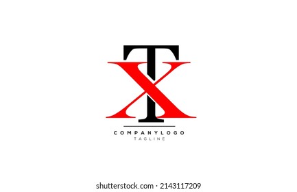 Alphabet Letters Initials Monogram Logo Tx Stock Vector (Royalty Free ...