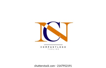 Alphabet Letters Initials Monogram Logo Nc Stock Vector (Royalty Free ...