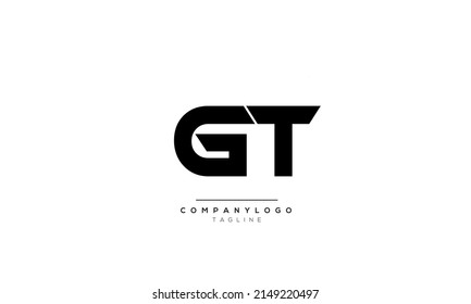 Alphabet Letters Initials Monogram Logo Gt Stock Vector (Royalty Free ...