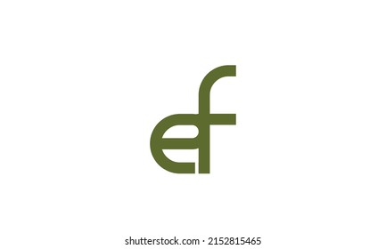 Alphabet Letters Initials Monogram Logo Ef Stock Vector (Royalty Free ...