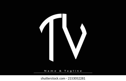 Alphabet Letters Initials Monogram Logo Tv Stock Vector (Royalty Free ...