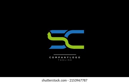 Alphabet Letters Initials Monogram Logo Sc Stock Vector (Royalty Free ...