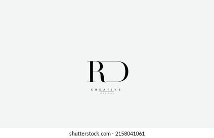 Alphabet Letters Initials Monogram Logo Rd Stock Vector (Royalty Free ...