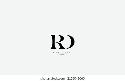 Alphabet Letters Initials Monogram Logo Rd Stock Vector (Royalty Free ...