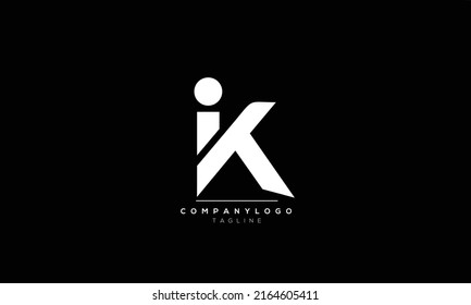 Alphabet Letters Initials Monogram Logo Ik Stock Vector (Royalty Free ...