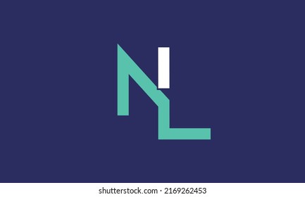 Alphabet Letters Initials Monogram Logo Nl Stock Vector (Royalty Free ...