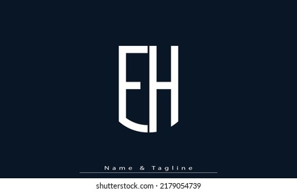 Alphabet Letters Initials Monogram Logo Eh Stock Vector (Royalty Free ...