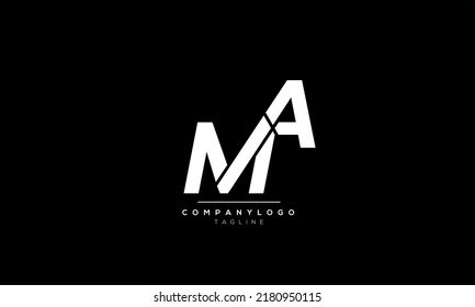 Alphabet Letters Initials Monogram Logo Ma Stock Vector (Royalty Free ...