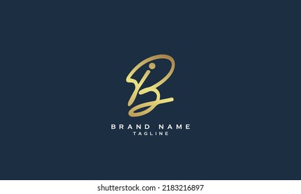 Alphabet Letters Initials Monogram Logo Ib Stock Vector (Royalty Free ...