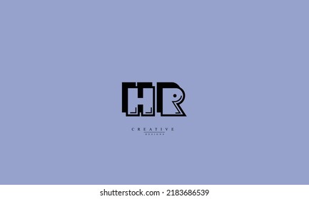 Alphabet Letters Initials Monogram Logo Hr Stock Vector (Royalty Free ...