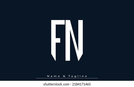 Alphabet Letters Initials Monogram Logo Fn Stock Vector (Royalty Free ...