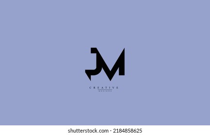 Alphabet Letters Initials Monogram Logo Jm Stock Vector (Royalty Free ...