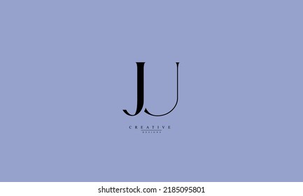 Alphabet Letters Initials Monogram Logo Ju Stock Vector (Royalty Free ...