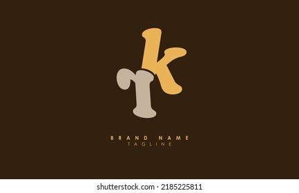 Alphabet Letters Initials Monogram Logo Kr Stock Vector (Royalty Free ...