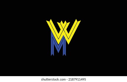 4,267 M w letter monogram vector Images, Stock Photos & Vectors ...