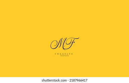 Alphabet Letters Initials Monogram Logo Mf Stock Vector (Royalty Free ...