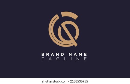 Alphabet Letters Initials Monogram Logo Cq Stock Vector (Royalty Free ...