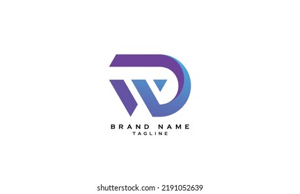 Alphabet Letters Initials Monogram Logo Wd Stock Vector (Royalty Free ...