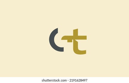 Alphabet Letters Initials Monogram Logo Ct Stock Vector (Royalty Free ...