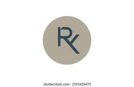 Alphabet Letters Initials Monogram Logo Rk Stock Vector (Royalty Free ...