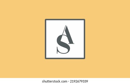 Alphabet Letters Initials Monogram Logo Sa Stock Vector (Royalty Free ...