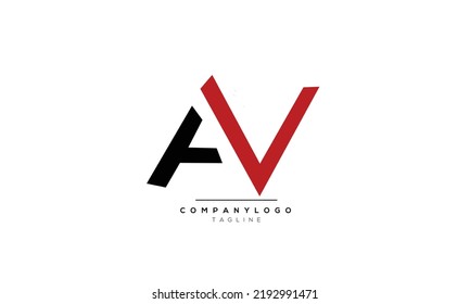 Alphabet Letters Initials Monogram Logo Fv Stock Vector (Royalty Free ...