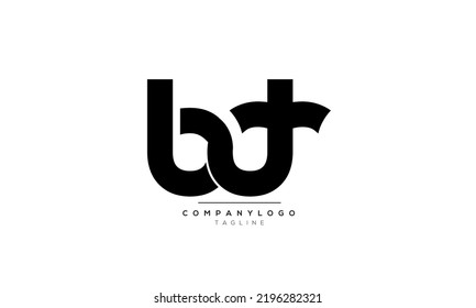 Alphabet Letters Initials Monogram Logo Bt Stock Vector (Royalty Free ...