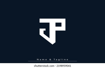 Alphabet Letters Initials Monogram Logo Jp Stock Vector (Royalty Free ...