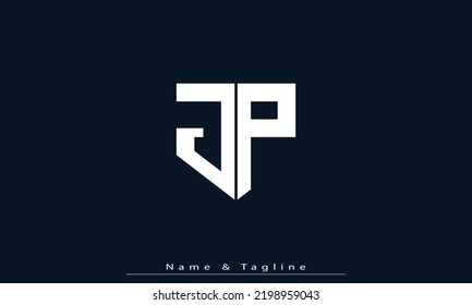 Alphabet Letters Initials Monogram Logo Jp Stock Vector (Royalty Free) 2198959043 | Shutterstock