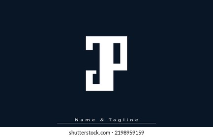 Alphabet Letters Initials Monogram Logo Jp Stock Vector (Royalty Free) 2198959159 | Shutterstock