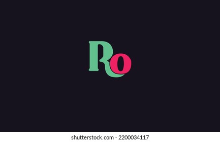 Alphabet Letters Initials Monogram Logo Ro Stock Vector (Royalty Free ...