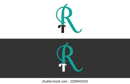 Alphabet Letters Initials Monogram Logo Tr Stock Vector (Royalty Free ...