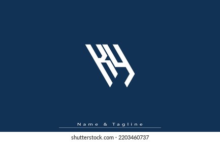 Alphabet Letters Initials Monogram Logo Ky Stock Vector (Royalty Free ...