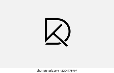 Alphabet Letters Initials Monogram Logo Kd Stock Vector (Royalty Free ...