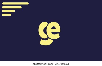 Alphabet Letters Initials Monogram Logo Ge Stock Vector (Royalty Free ...