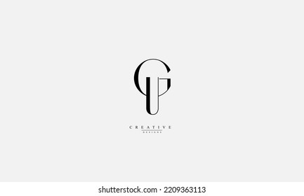 Alphabet Letters Initials Monogram Logo Gu Stock Vector (Royalty Free ...