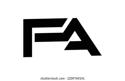 Alphabet Letters Initials Monogram Logo Fa Stock Vector (Royalty Free ...