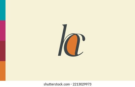 Alphabet Letters Initials Monogram Logo Hc Stock Vector (Royalty Free ...