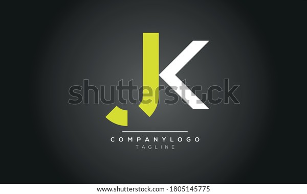 Alphabet Letters Initials Monogram Logo Jkkjj Stock Vector (Royalty ...